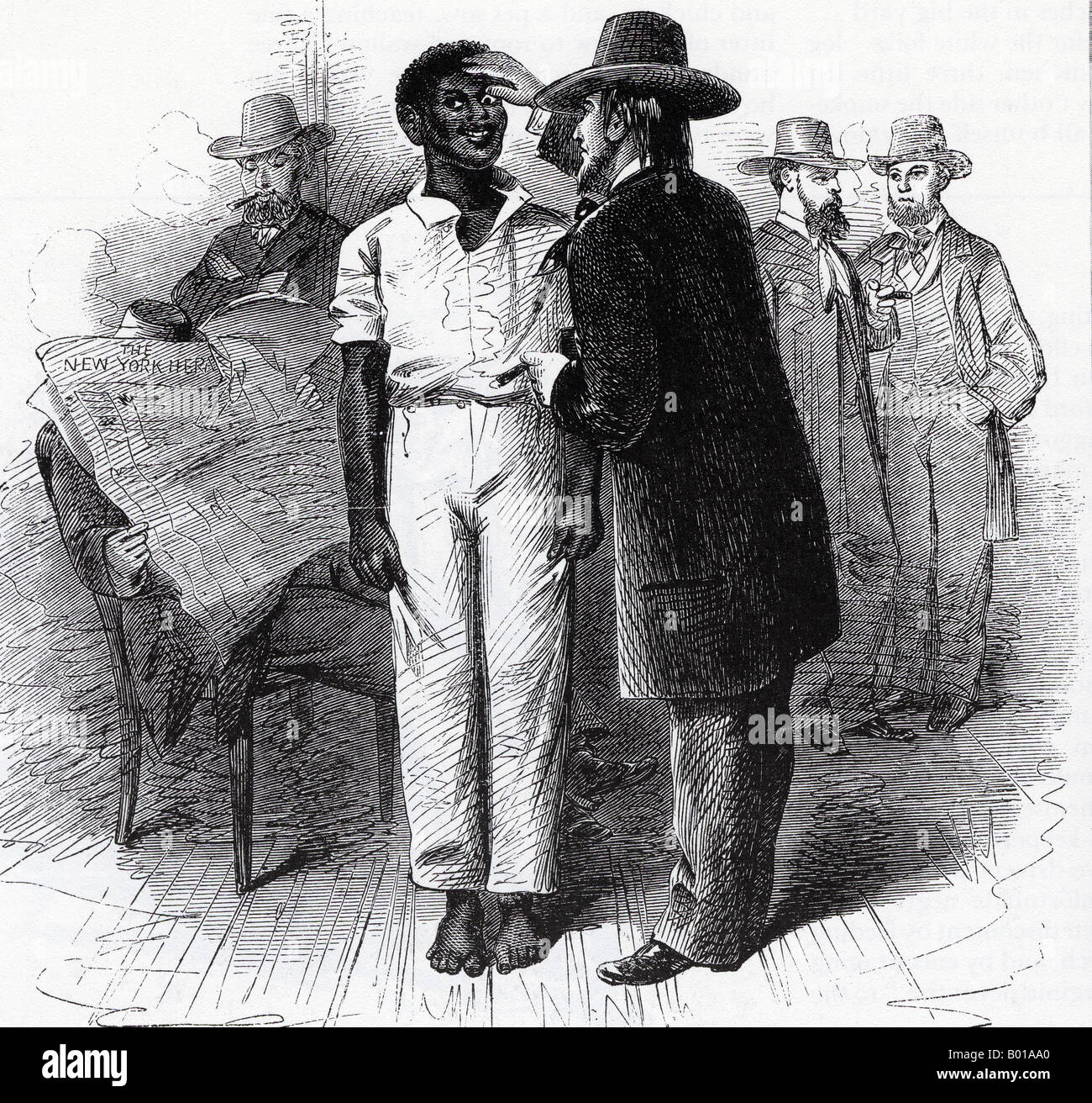 Slave Trader Makes A Health Check Before An Auction Of Slaves In 1861