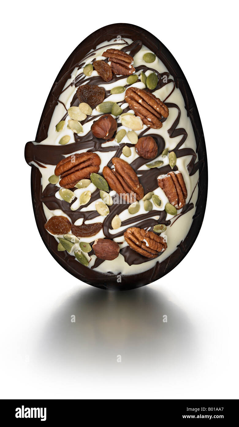 chocolate easter egg nuts Stock Photo - Alamy