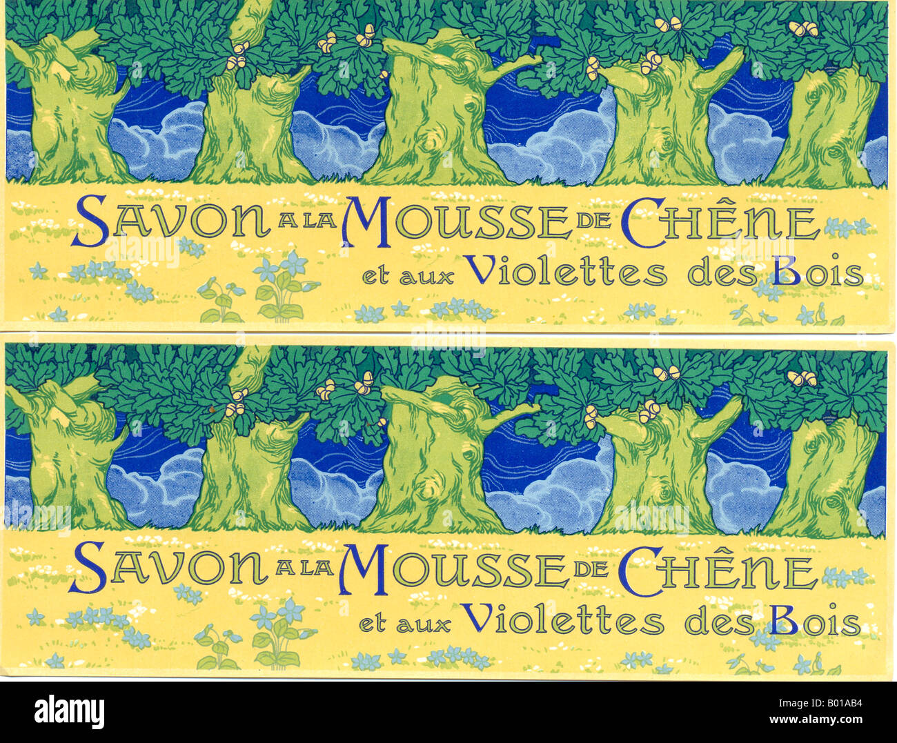French soap packaging labels uncut circa 1895 Stock Photo - Alamy