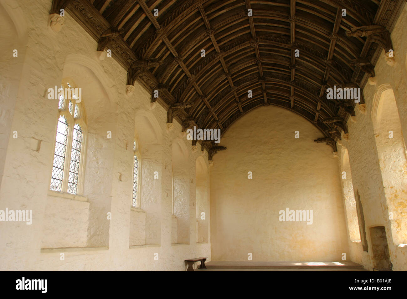 Somerset Washford Cleeve Abbey refectory Stock Photo - Alamy