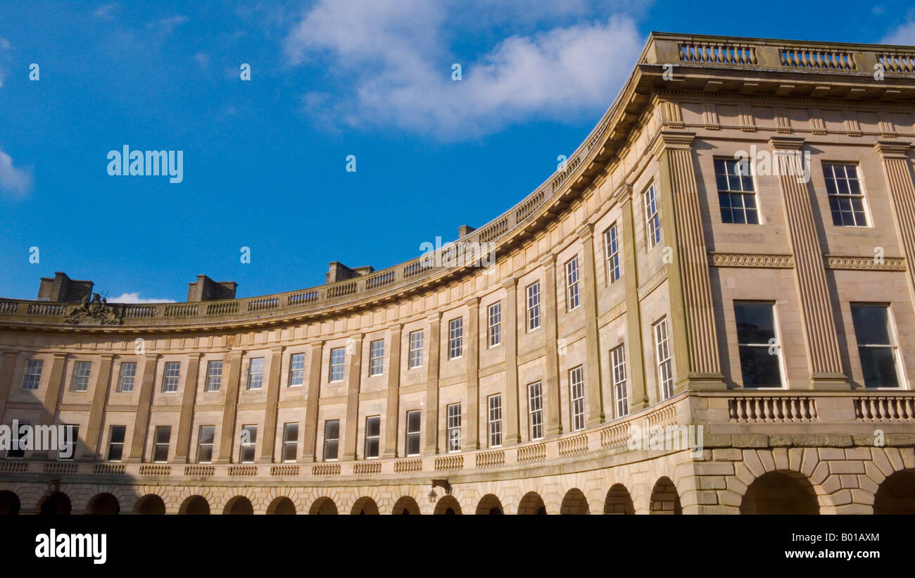 Duke of Devonshire Georgian Crescent in Buxton Spa Derbyshire England ...