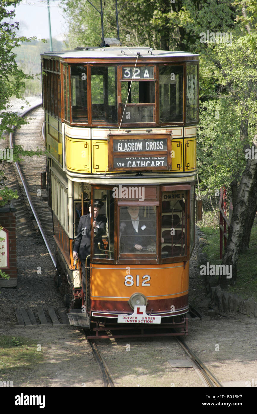 NATIONAL TRAMWAY MUSEUM,CRICH,ENGLAND Stock Photo - Alamy