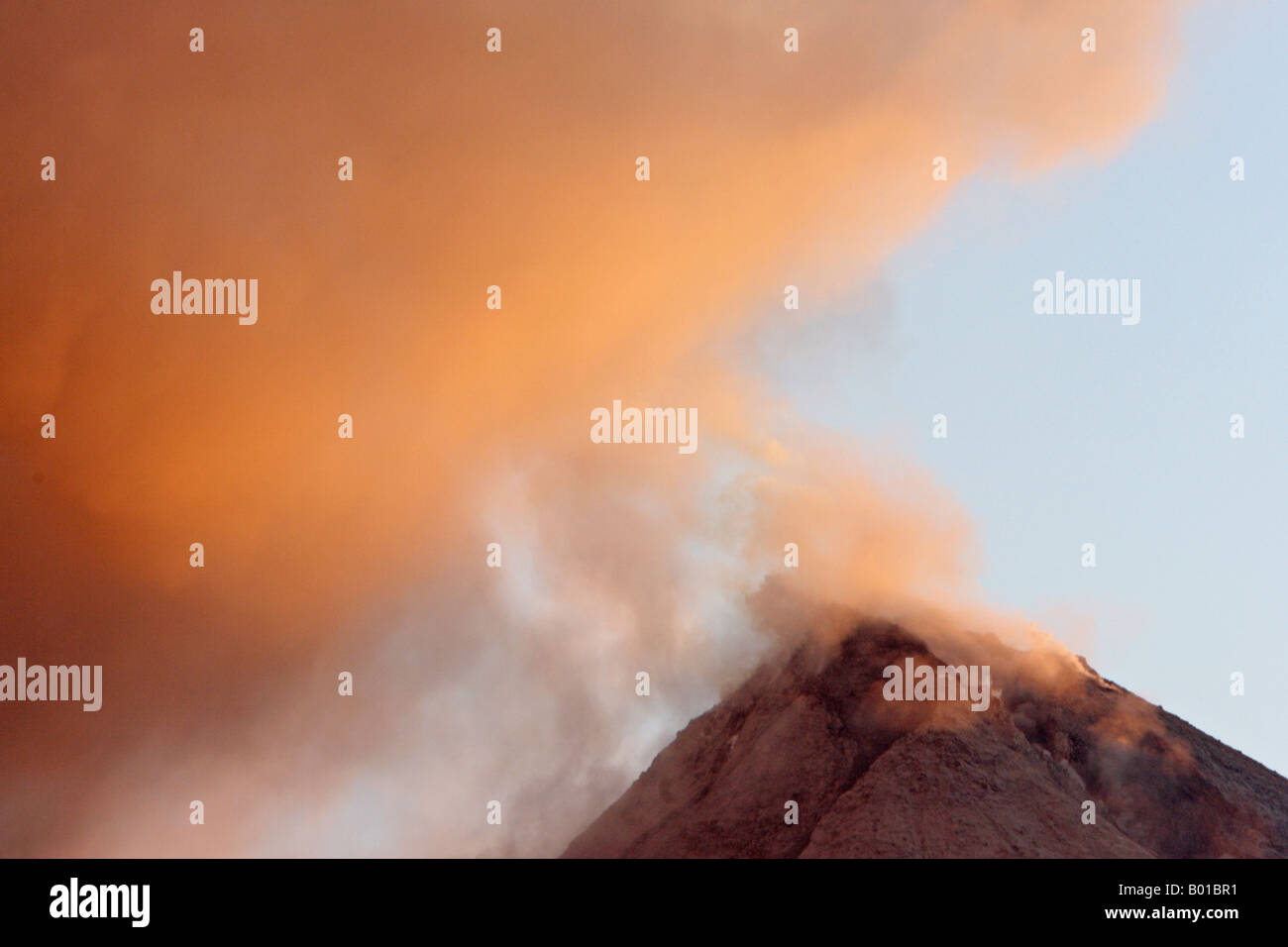 The active volcano Gunung Merapi on Java, Indonesia Stock Photo - Alamy