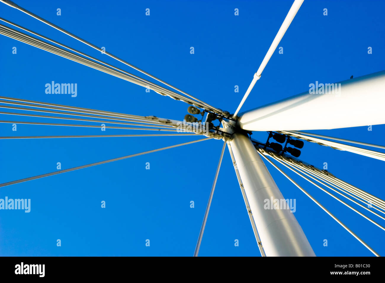 Abstract london pylon blue hi-res stock photography and images - Alamy