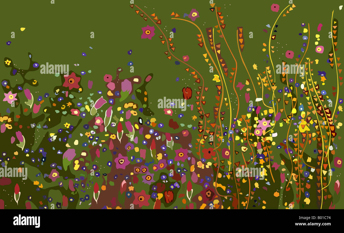 Abstract Flowers Texture Stock Photo - Alamy