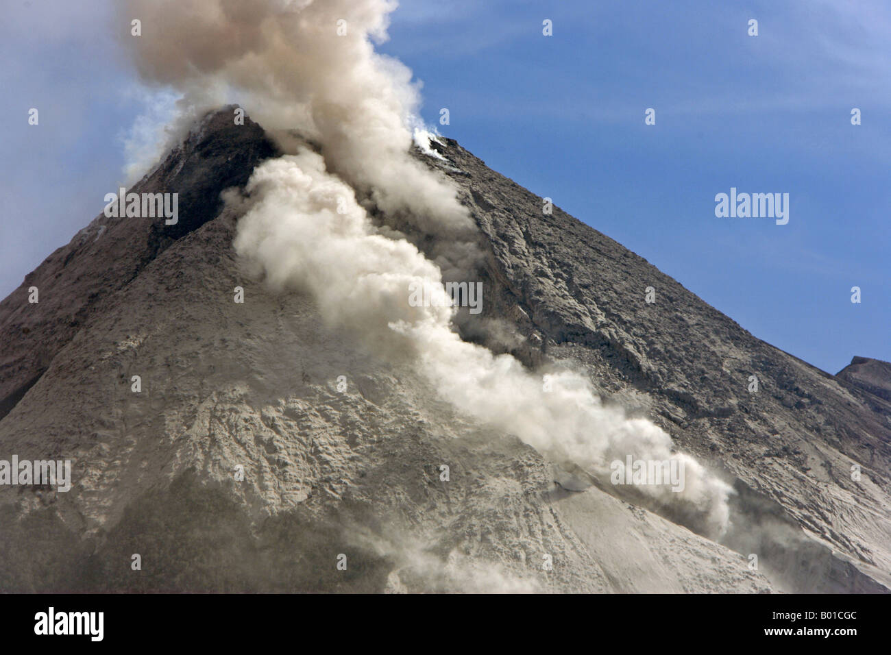The active volcano Gunung Merapi on Java, Indonesia Stock Photo - Alamy