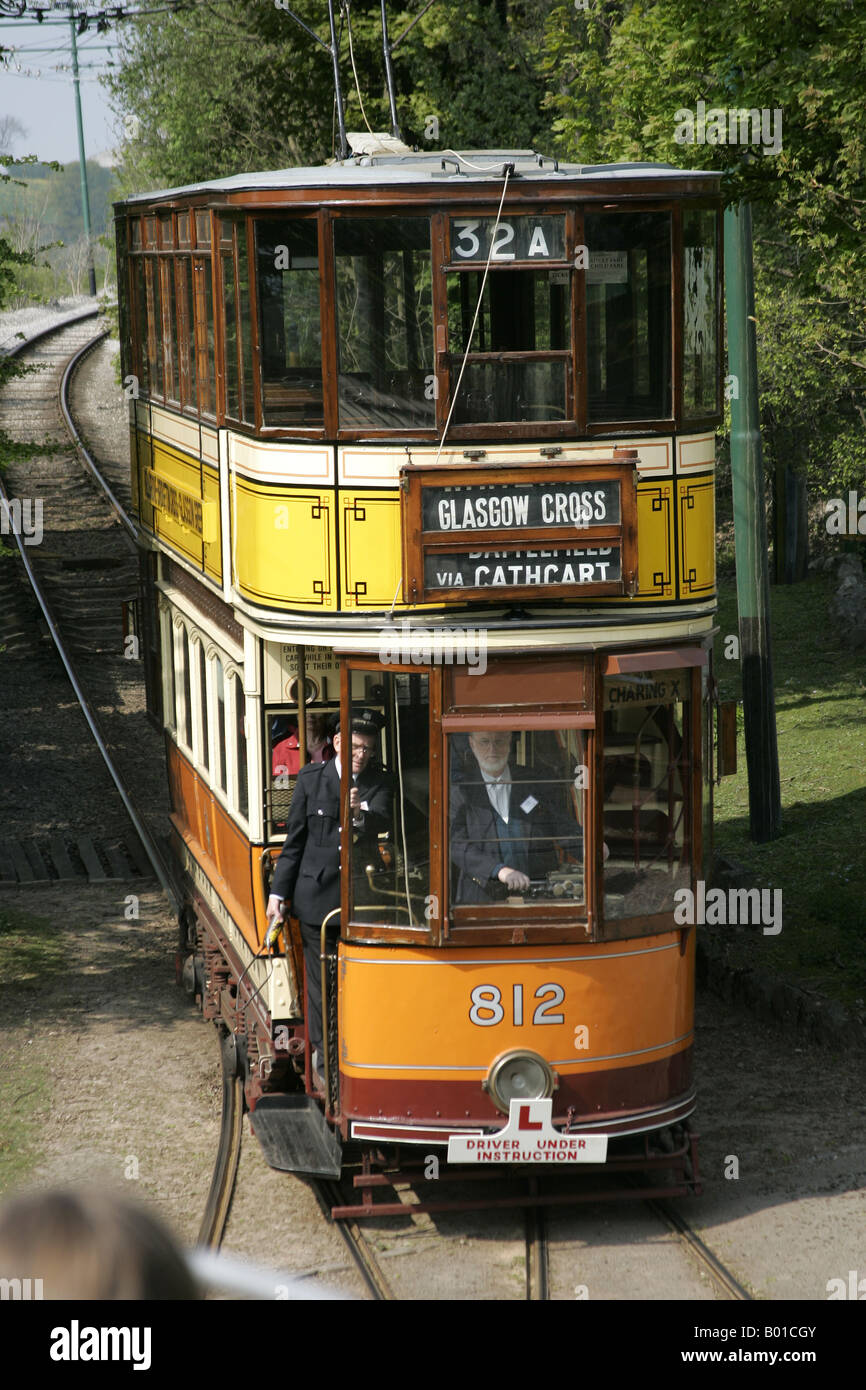 NATIONAL TRAMWAY MUSEUM,CRICH,ENGLAND Stock Photo - Alamy