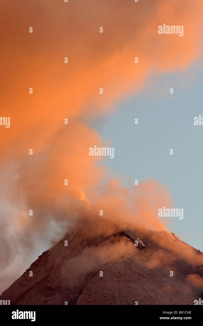 The active volcano Gunung Merapi on Java, Indonesia Stock Photo - Alamy