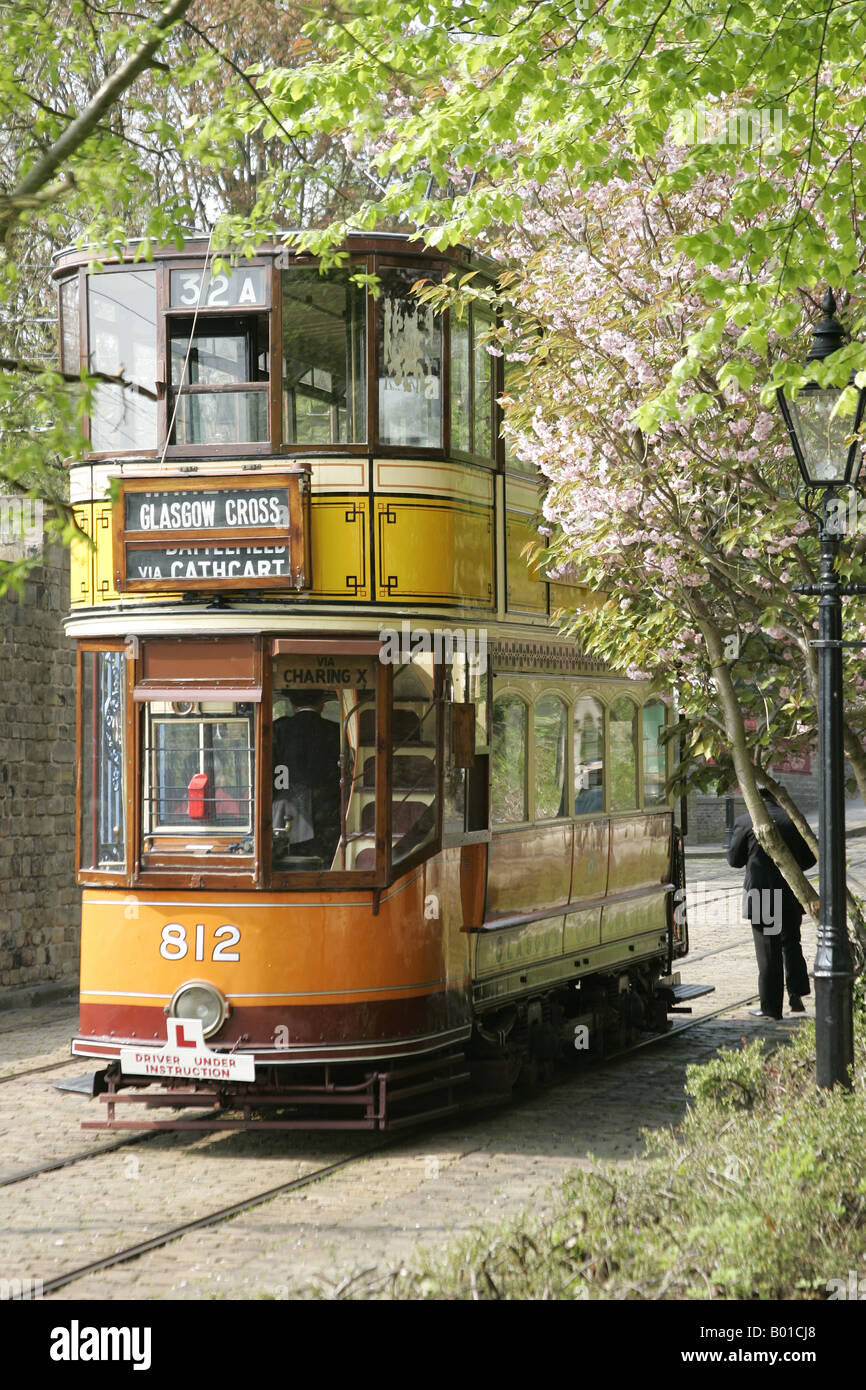 NATIONAL TRAMWAY MUSEUM,CRICH,ENGLAND Stock Photo - Alamy