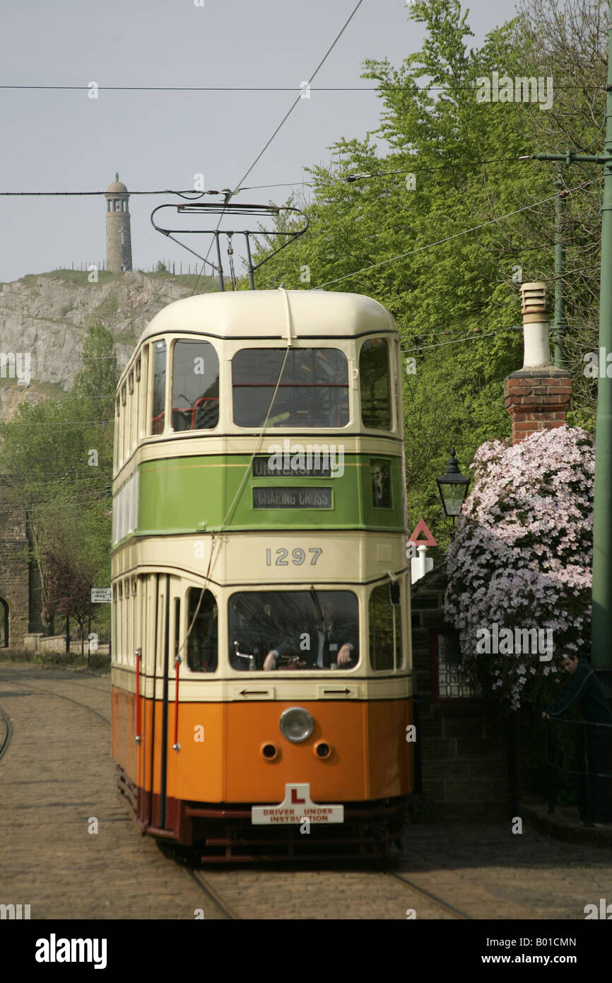 NATIONAL TRAMWAY MUSEUM,CRICH,ENGLAND Stock Photo - Alamy