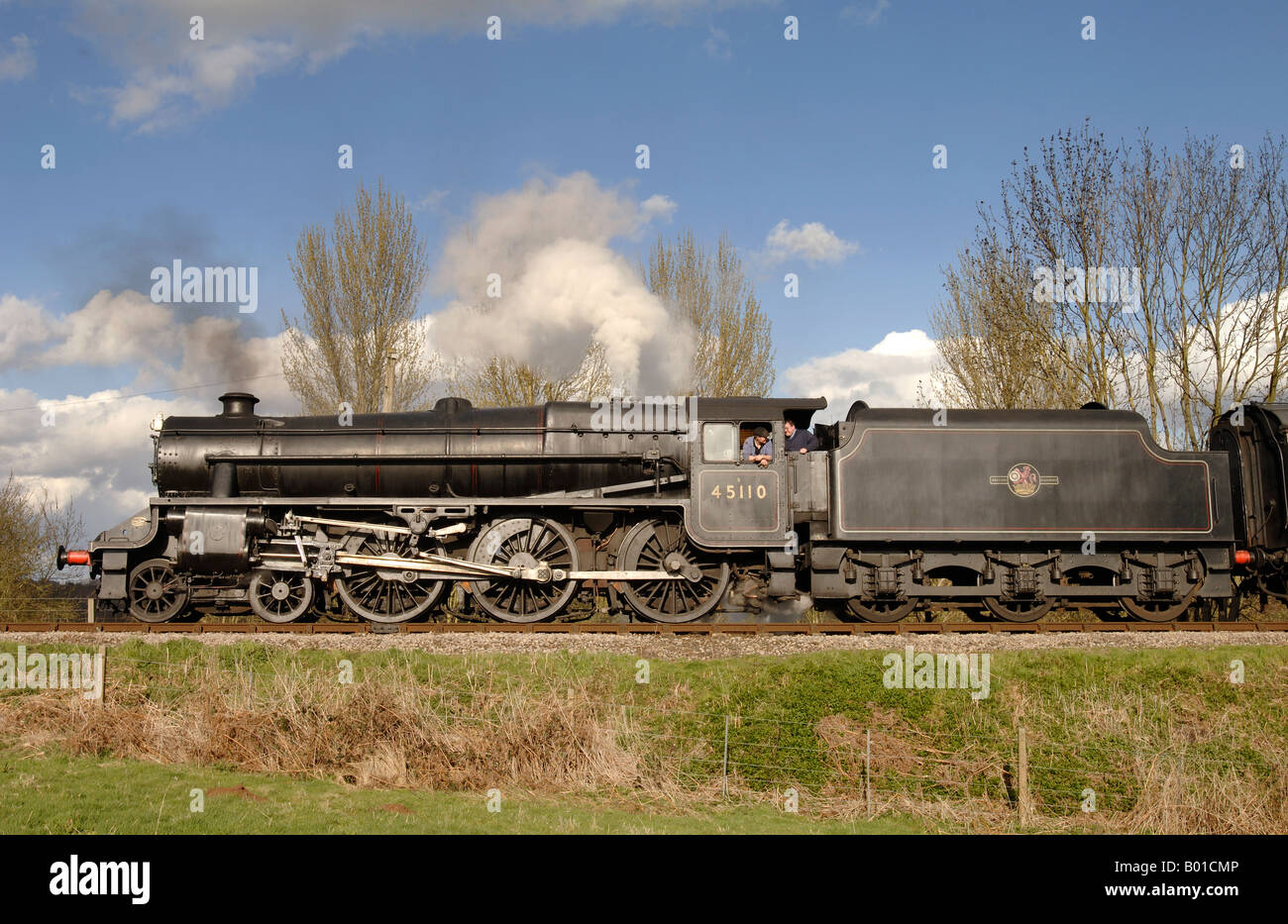 Class 5MT Black Five 4 6 0 no 45110 at Hay Bridge Severn Valley Railway ...