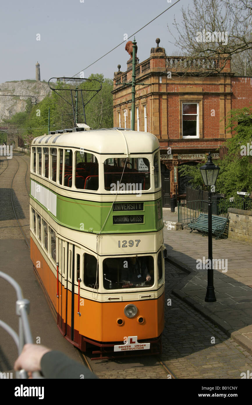 NATIONAL TRAMWAY MUSEUM,CRICH,ENGLAND Stock Photo - Alamy