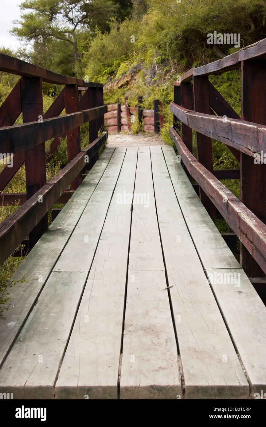 New wooden foot bridge hi-res stock photography and images - Alamy