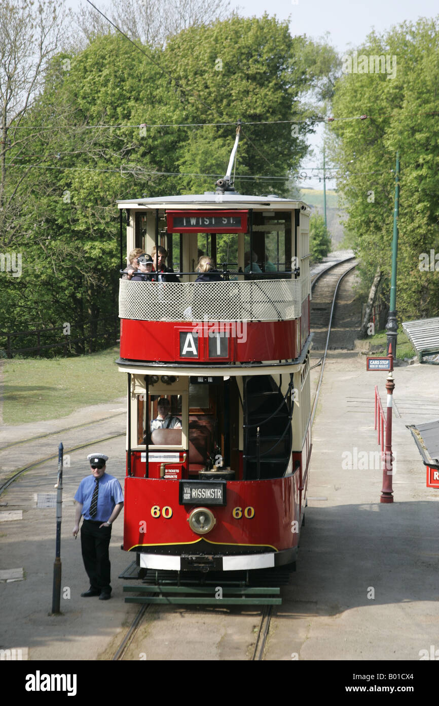 NATIONAL TRAMWAY MUSEUM,CRICH,ENGLAND Stock Photo - Alamy