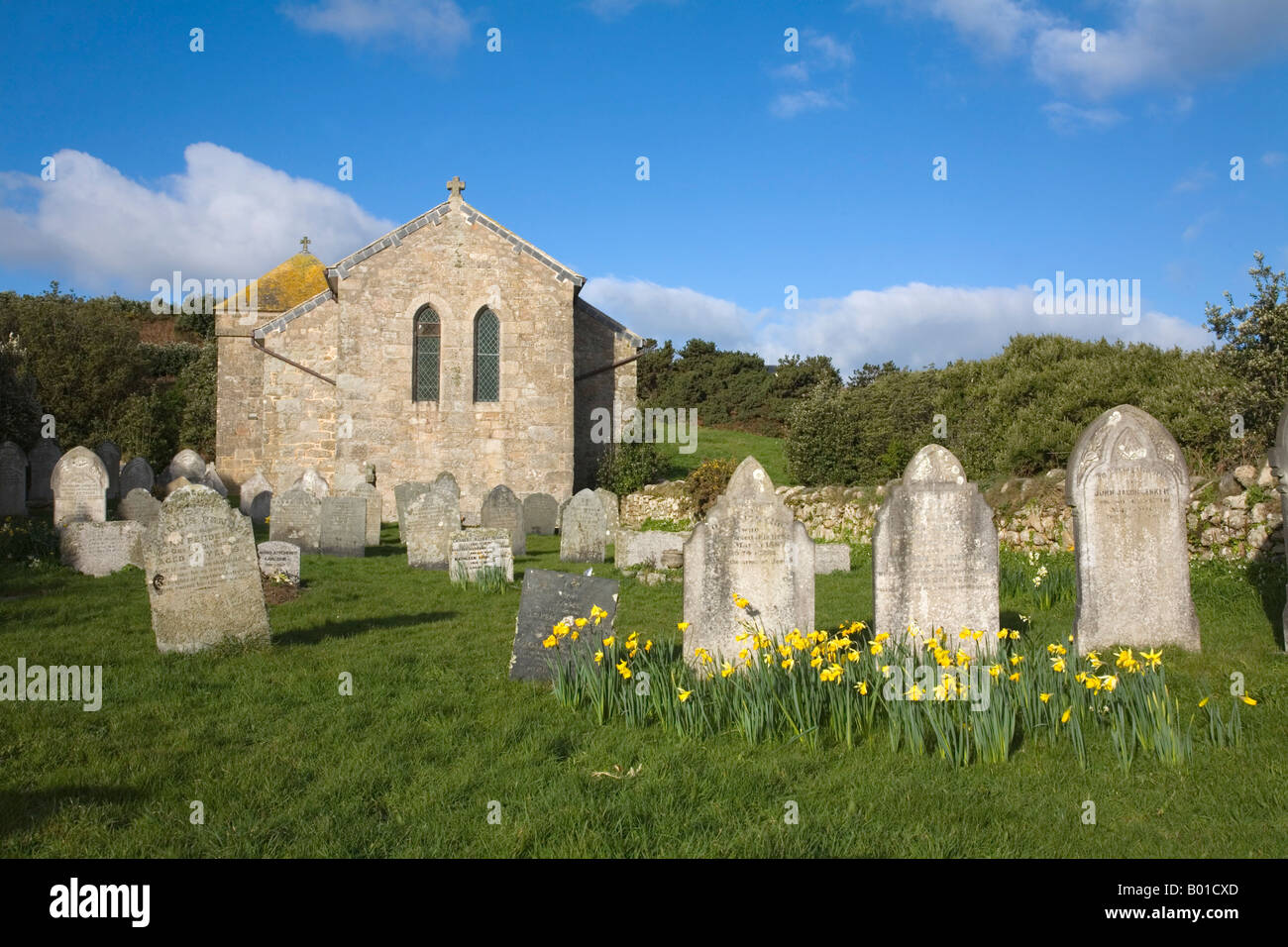 church bryher Isles of Scilly Stock Photo - Alamy