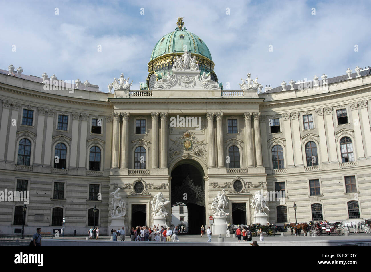 Michaelerplatz with Michaeler gate Stock Photo - Alamy