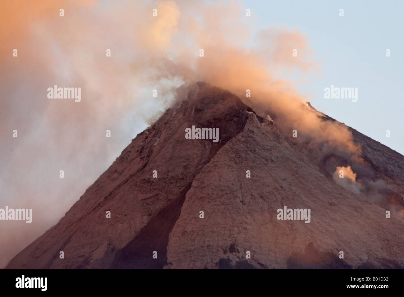 The active volcano Gunung Merapi on Java, Indonesia Stock Photo - Alamy