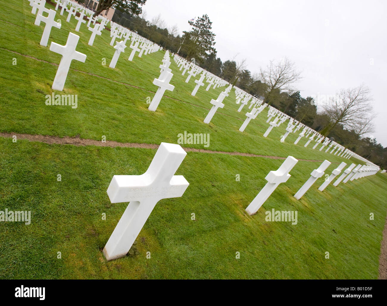 The Normandy American Cemetery and Memorial in France, run by The ...