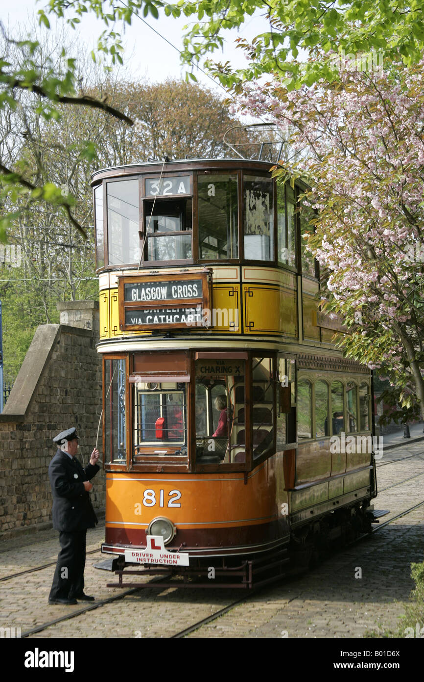 NATIONAL TRAMWAY MUSEUM,CRICH,ENGLAND Stock Photo - Alamy