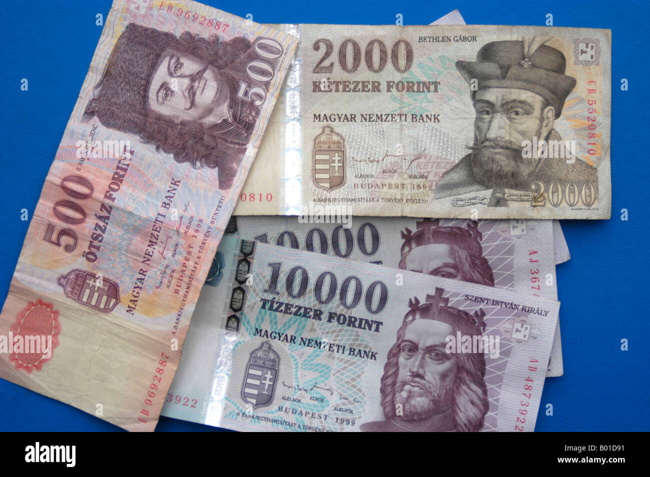 Forint Hungarian currency Stock Photo - Alamy