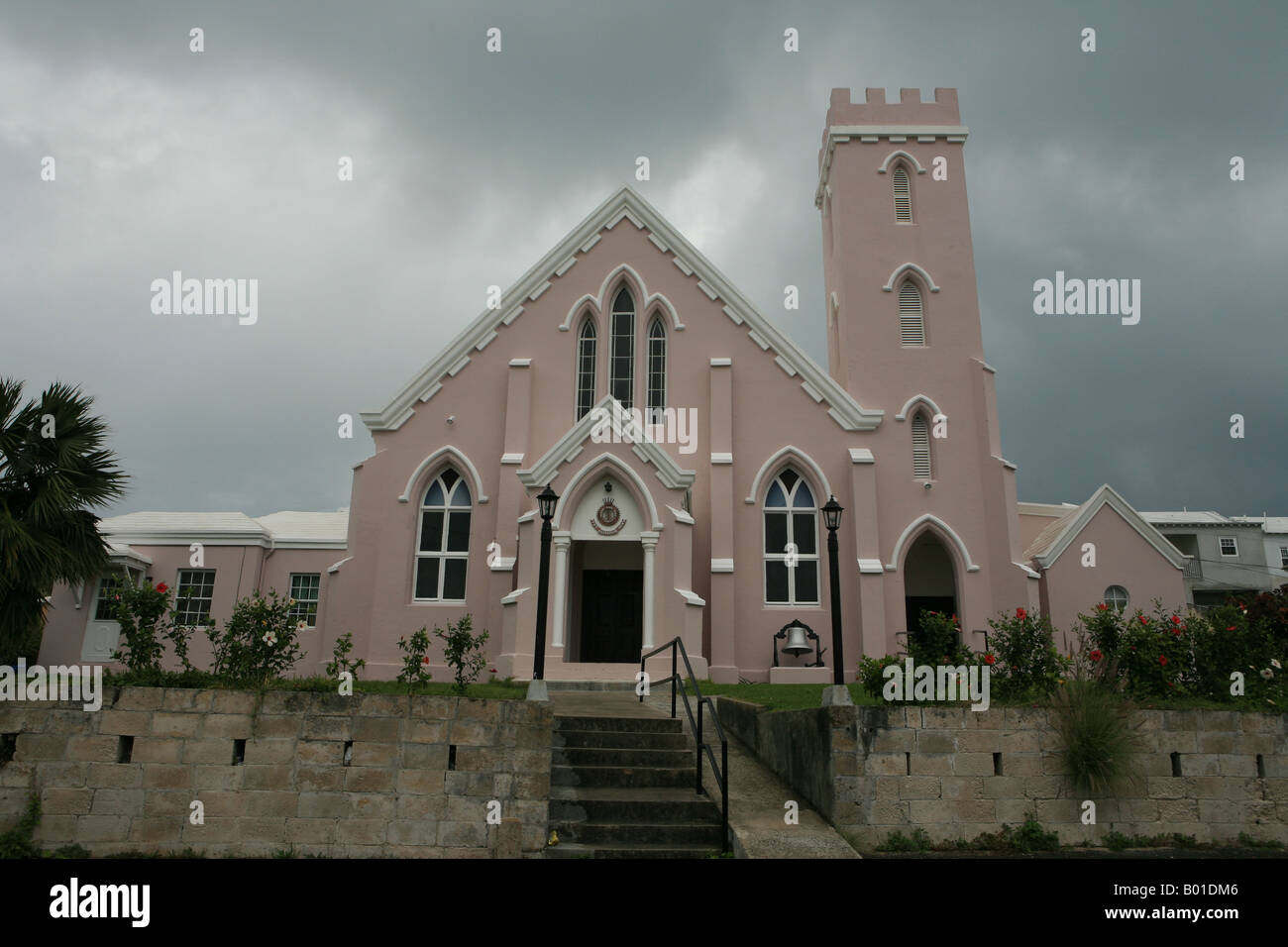 Church in St Georges Bermuda Stock Photo - Alamy