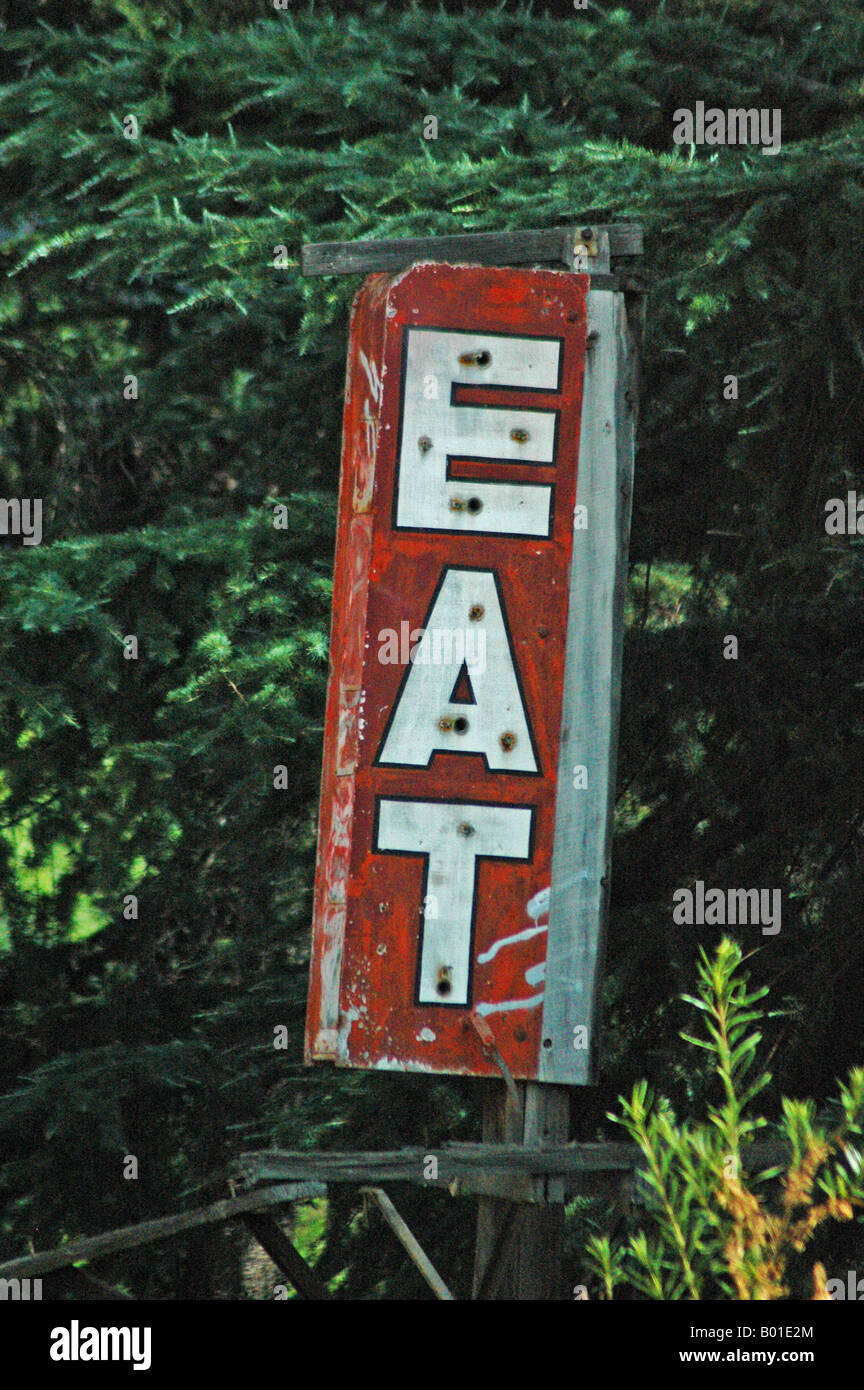 Dilapidated diner sign hi-res stock photography and images - Alamy