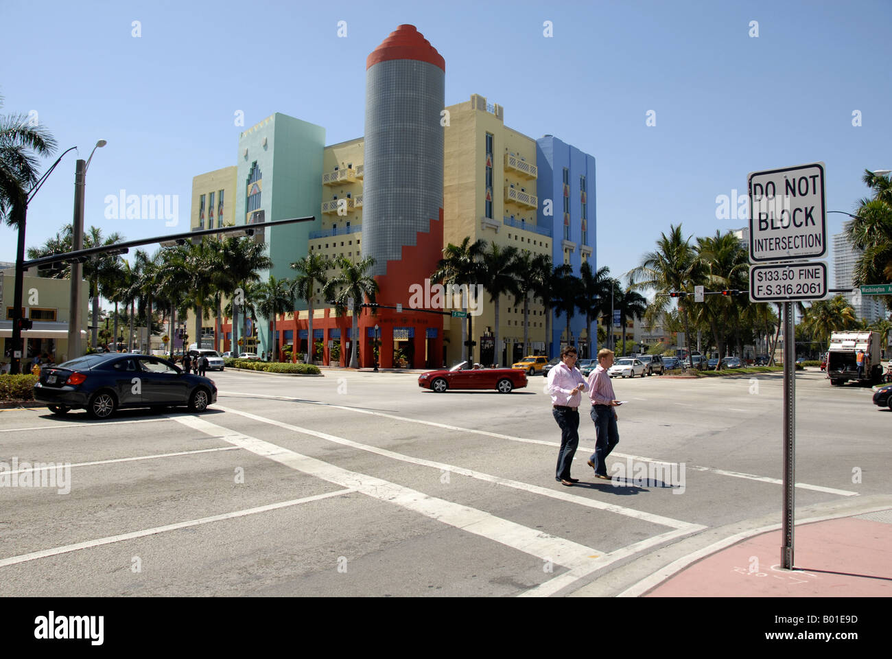 Restored Art Deco building in Miami Beach, Florida, USA Stock Photo - Alamy