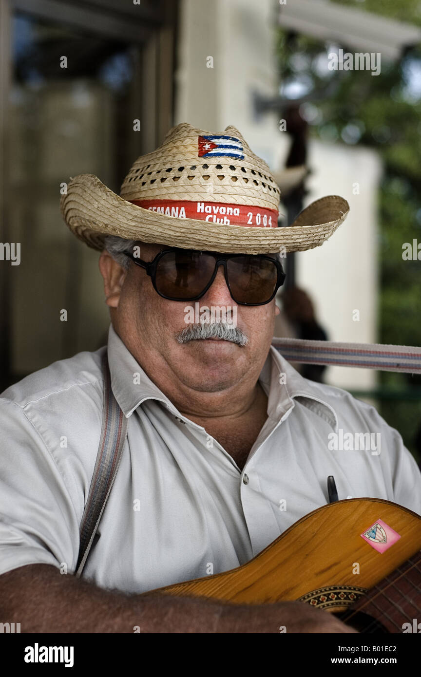 Portrait of a cuban musician Stock Photo - Alamy