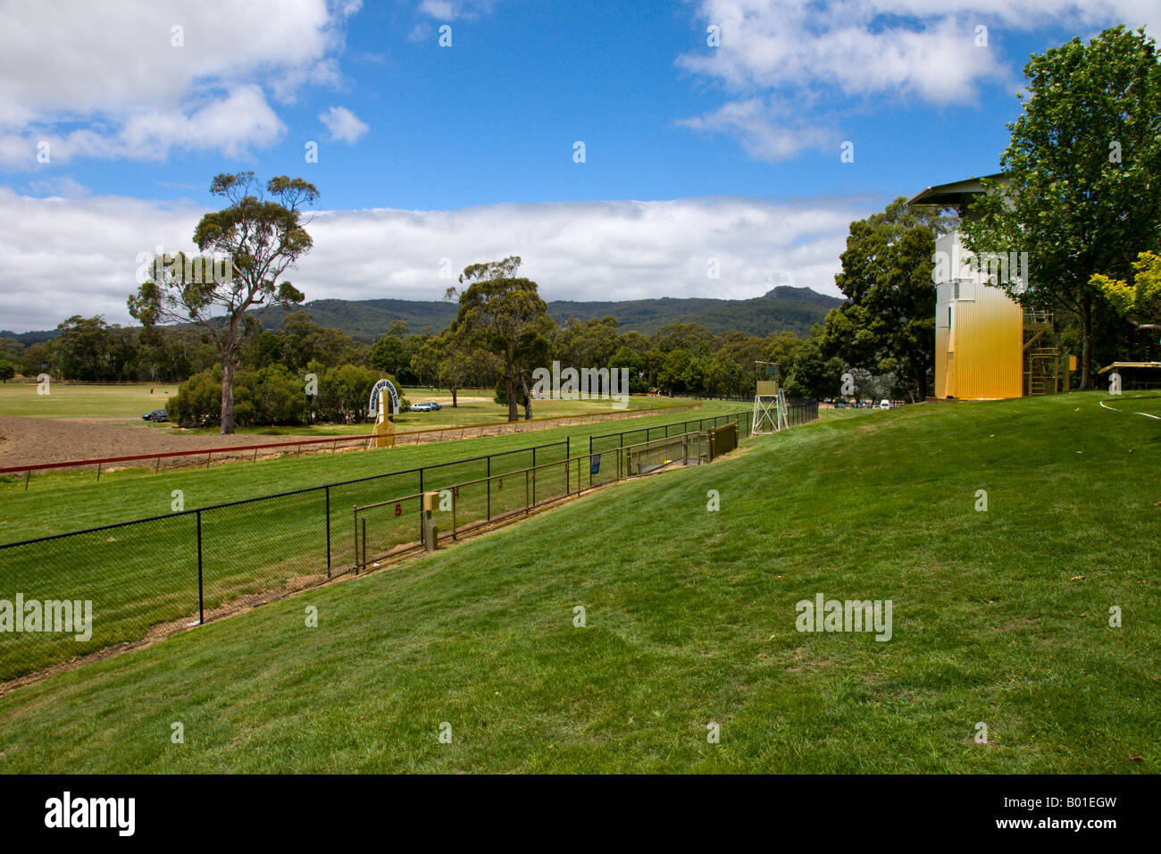 A country Racing track in country Victoria Australia Stock Photo - Alamy
