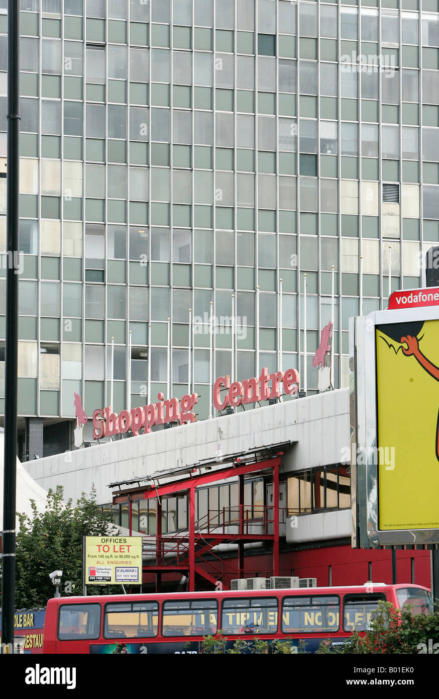 The main entrance to the Elephant and Castle shopping centre with the ...
