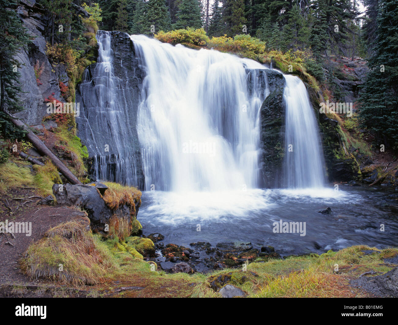 Waterfall central oregon cascades hi-res stock photography and images ...