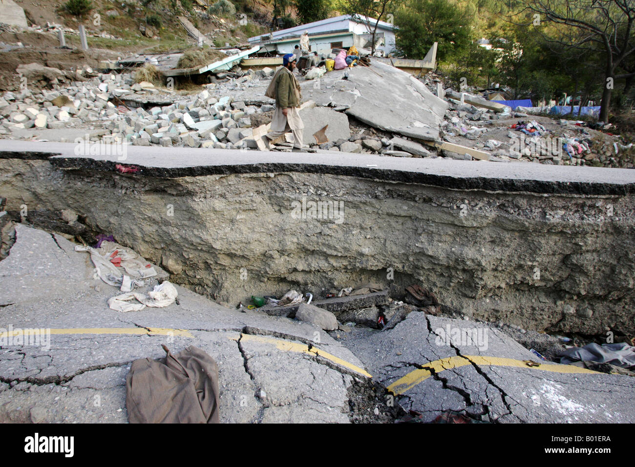 Balakot devastated by an earthquake, Pakistan Stock Photo - Alamy