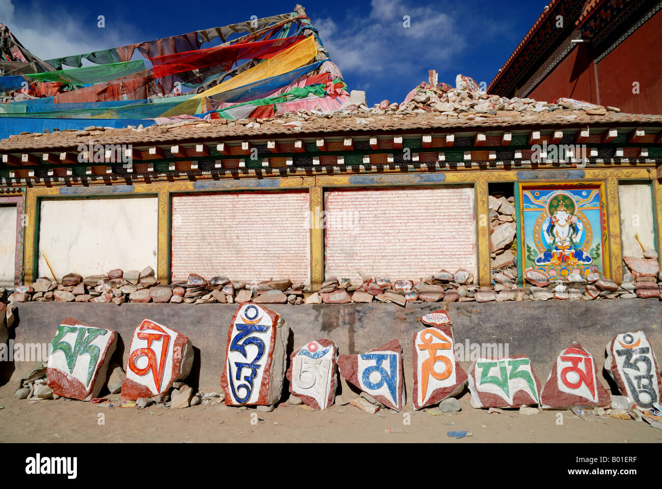 Buddhist temple woman turning hi-res stock photography and images - Alamy