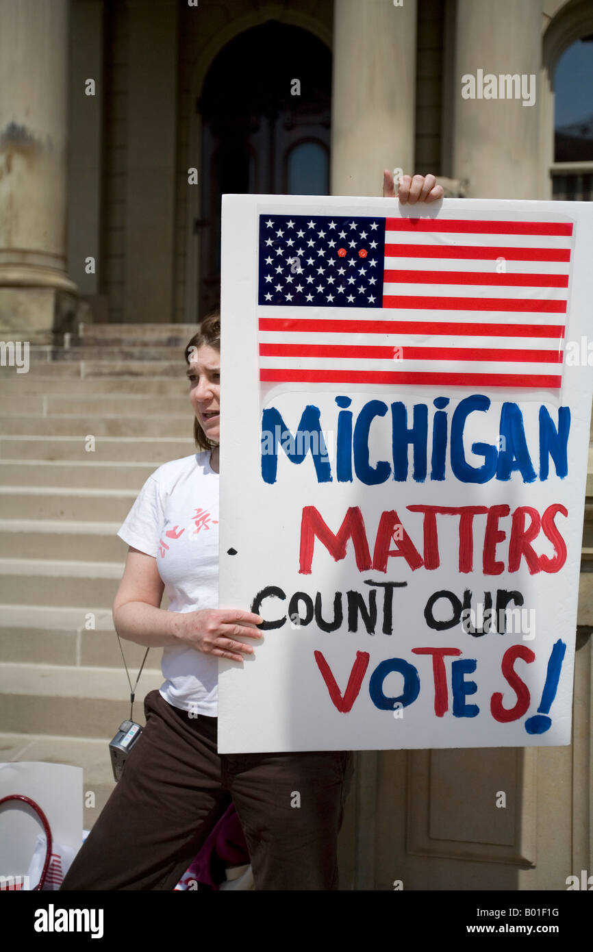 Women Demand That Michigan Votes Be Counted in Democratic Primary ...