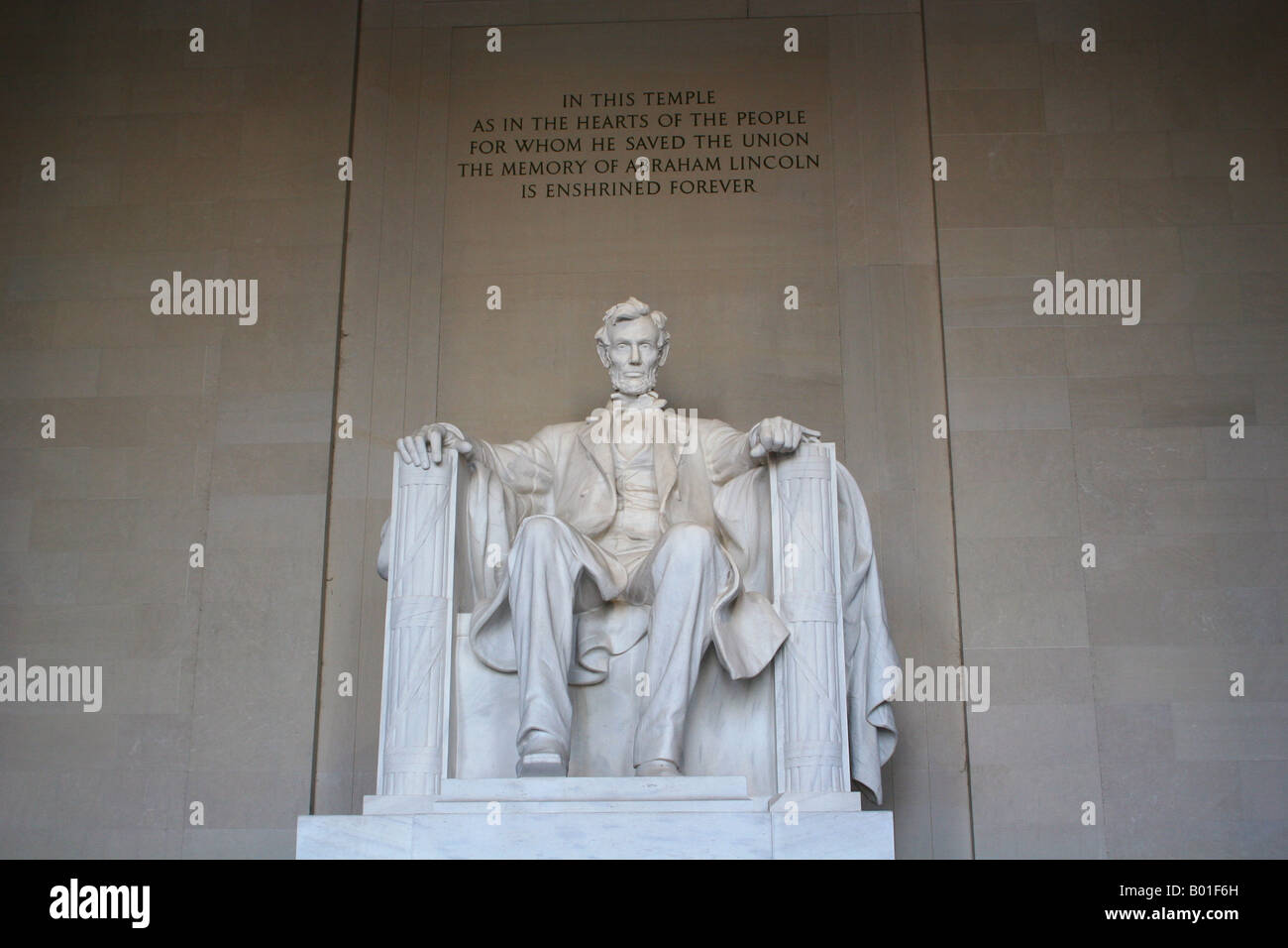 Lincoln Memorial National Memorial Washington DC Stock Photo - Alamy