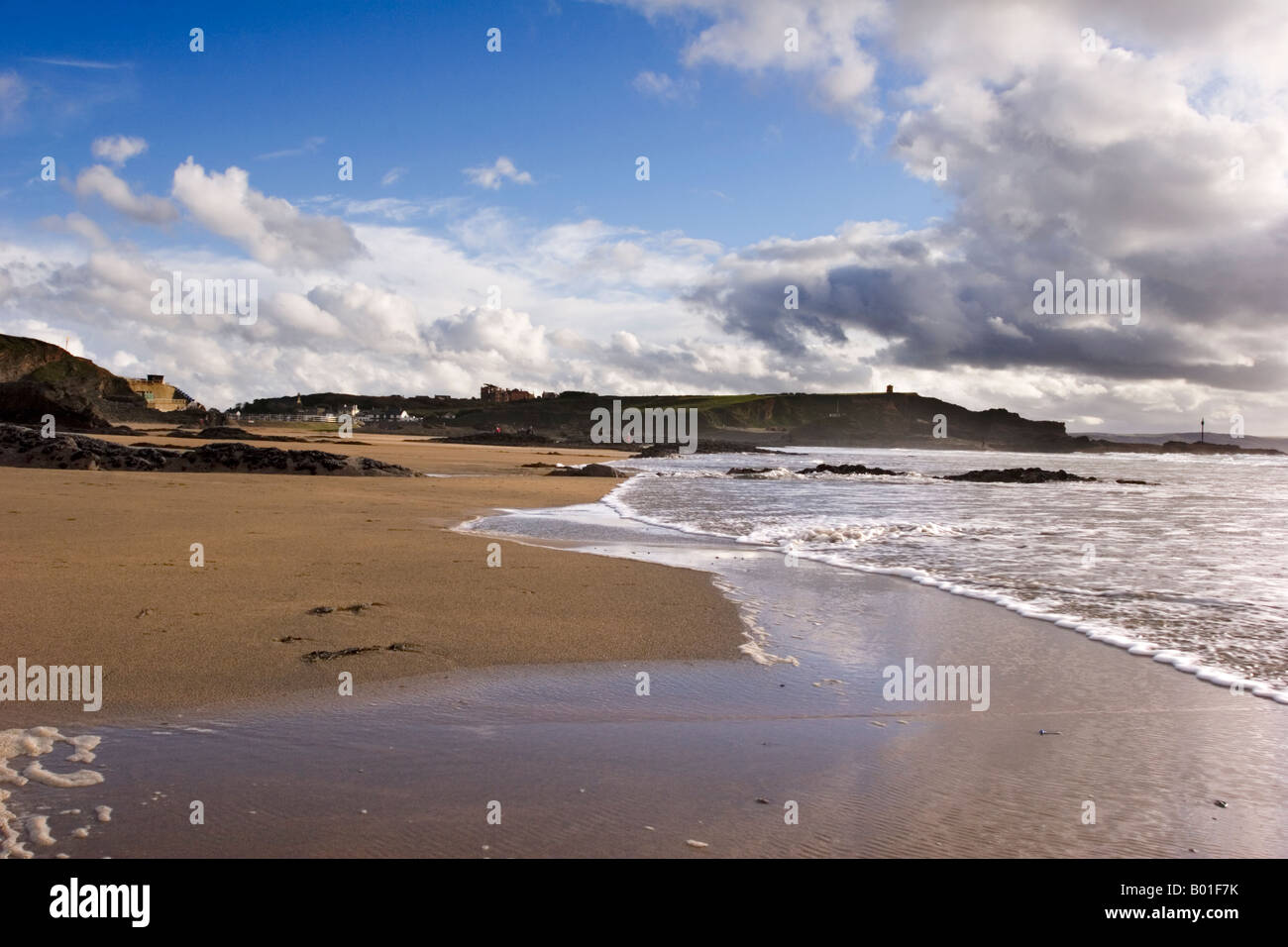 Bude beach in Cornwall Stock Photo - Alamy