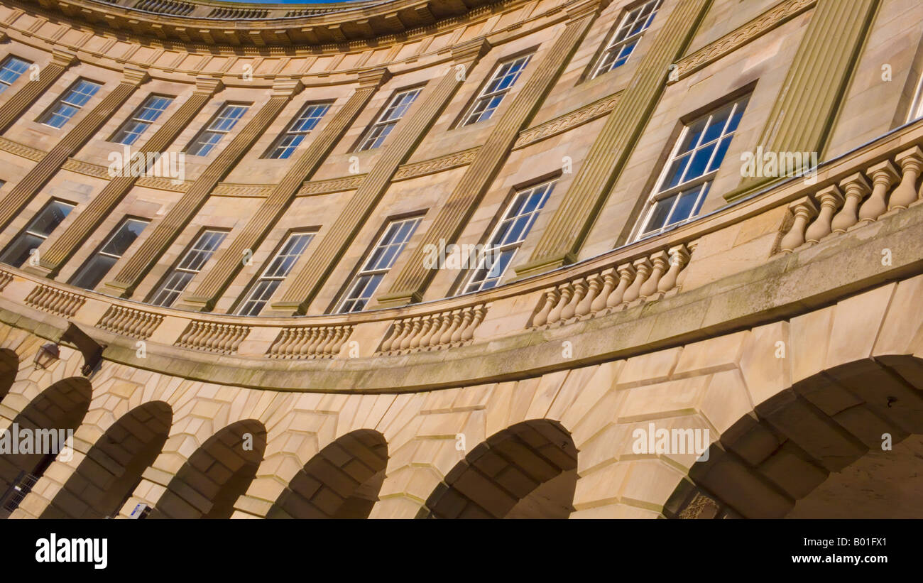 Duke of Devonshire Georgian Crescent in Buxton Spa Derbyshire England ...
