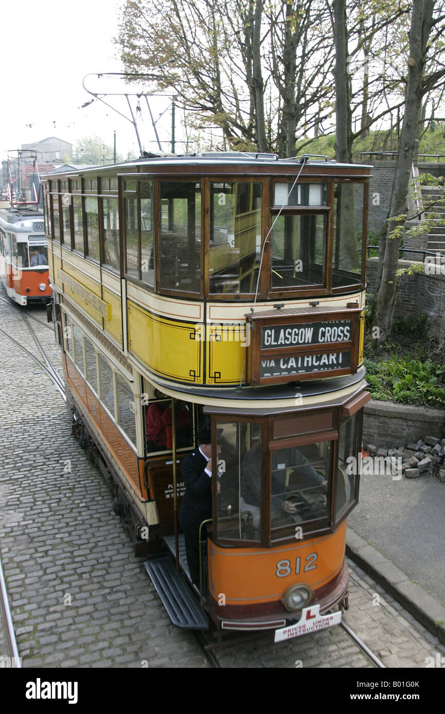 NATIONAL TRAMWAY MUSEUM,CRICH,ENGLAND Stock Photo - Alamy