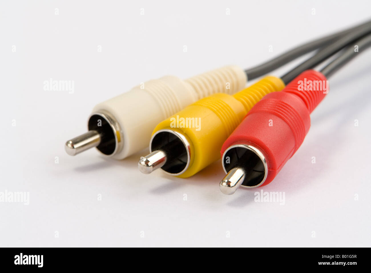 Cinch chinch plugs cable Stock Photo - Alamy