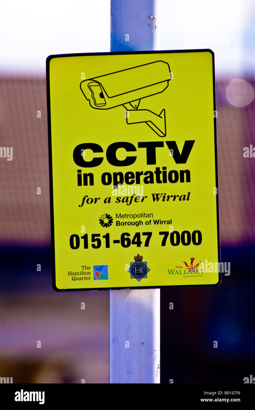 CCTV In Operation sign Stock Photo - Alamy