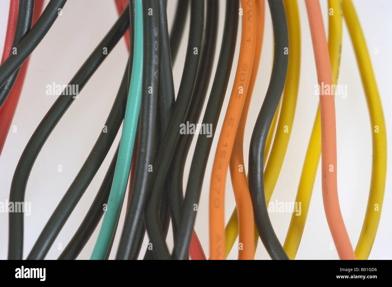 Cable small and multicolored Stock Photo - Alamy
