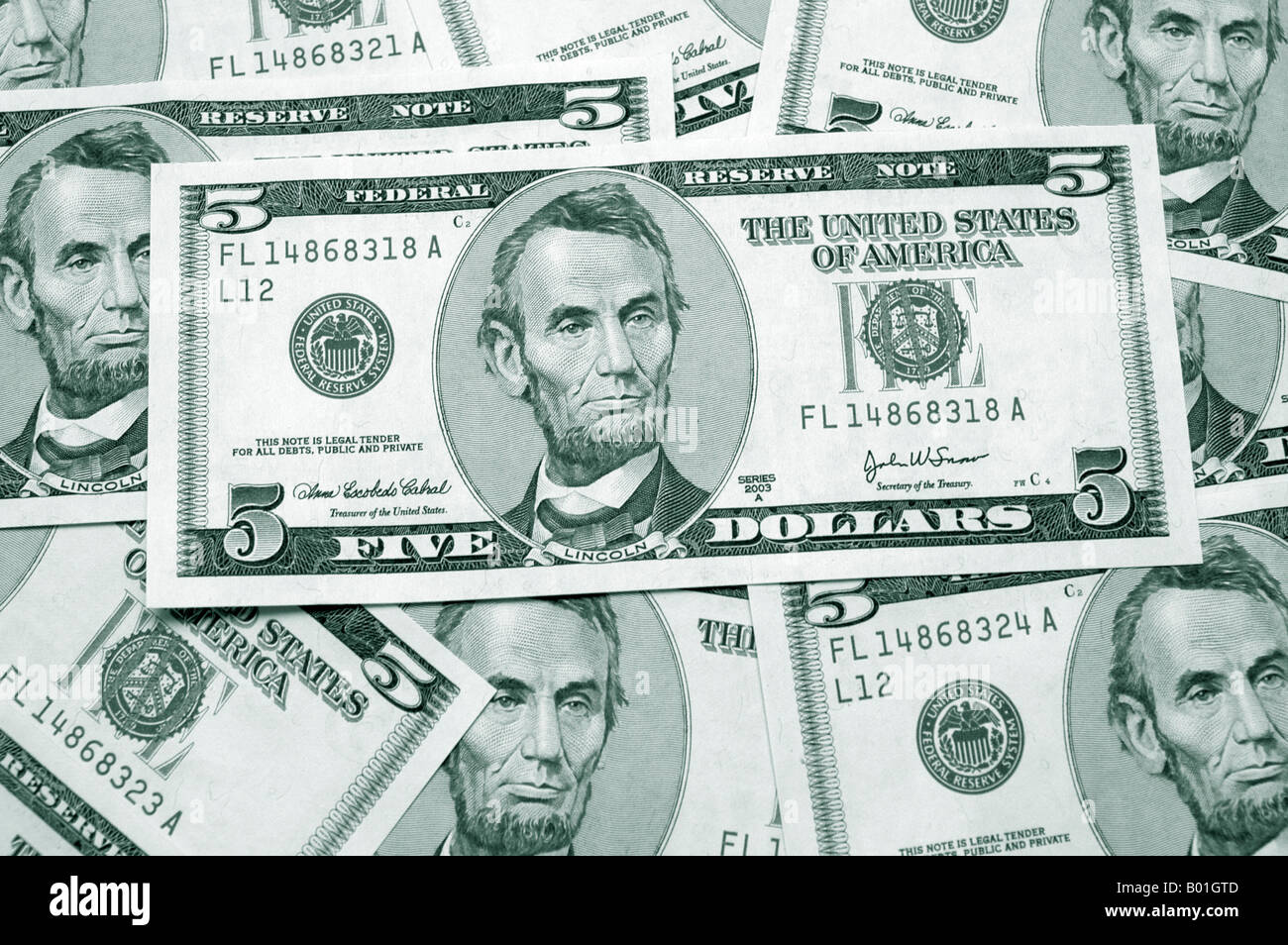 Number 5 banknote hi-res stock photography and images - Alamy