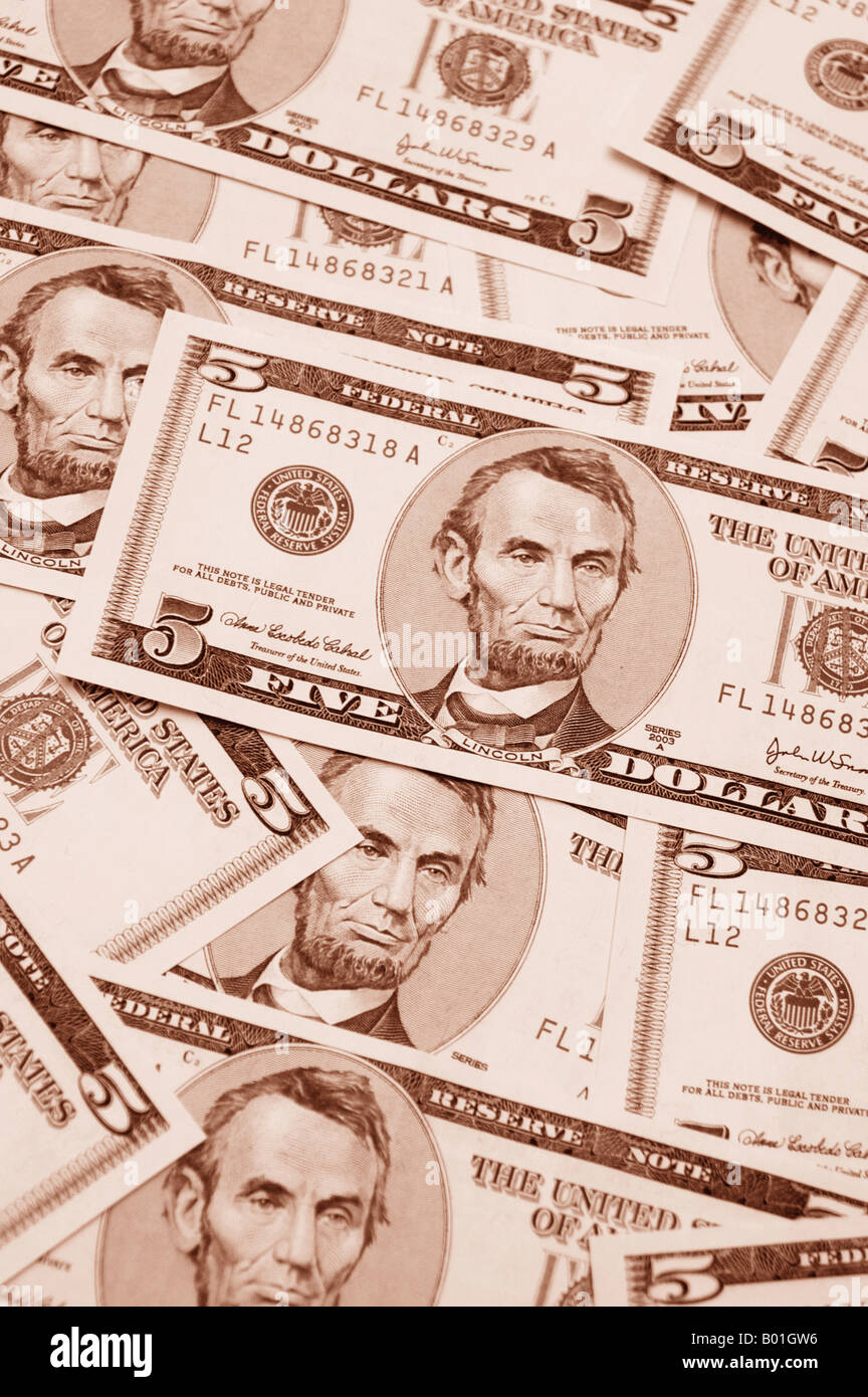 Number 5 banknote hi-res stock photography and images - Alamy