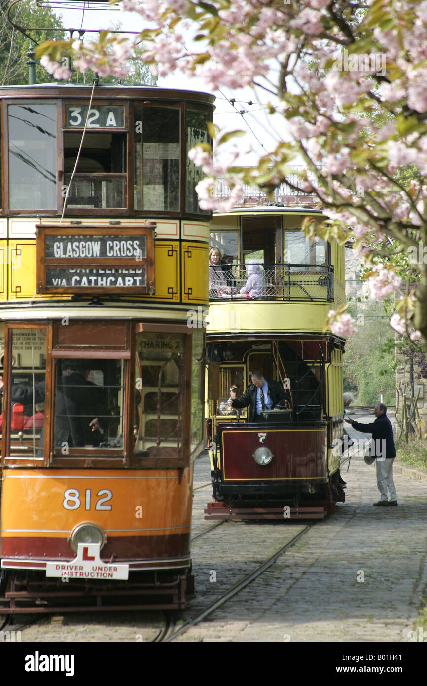NATIONAL TRAMWAY MUSEUM,CRICH,ENGLAND Stock Photo - Alamy