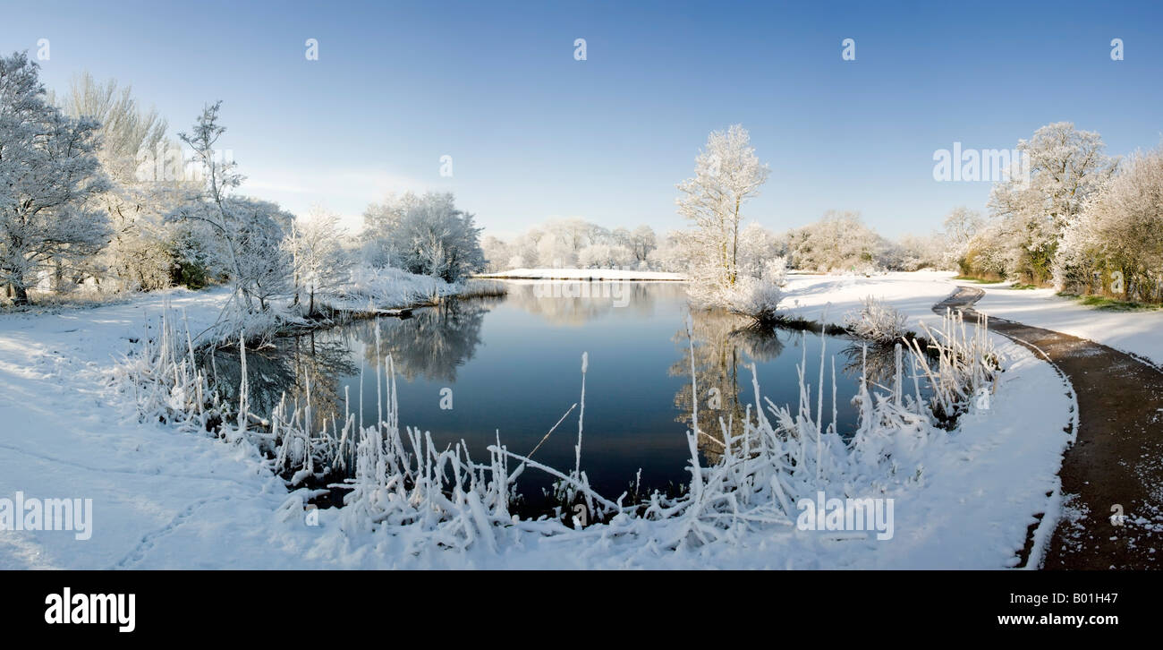 A snow covered rural landscape in the countryside Stock Photo - Alamy