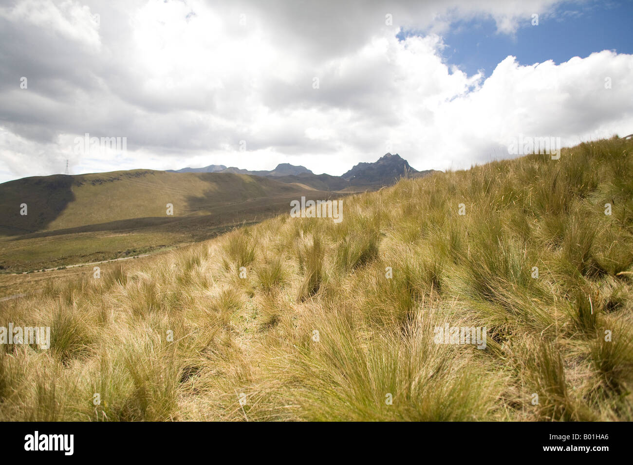 Guaga Pinchincha volcano 4000m altitude above Quito, CAPITAL OF Ecuador ...
