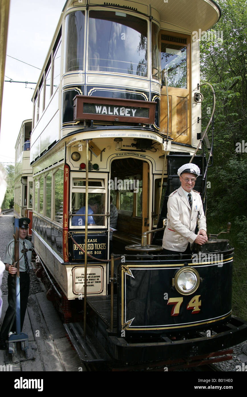 NATIONAL TRAMWAY MUSEUM,CRICH,ENGLAND Stock Photo - Alamy