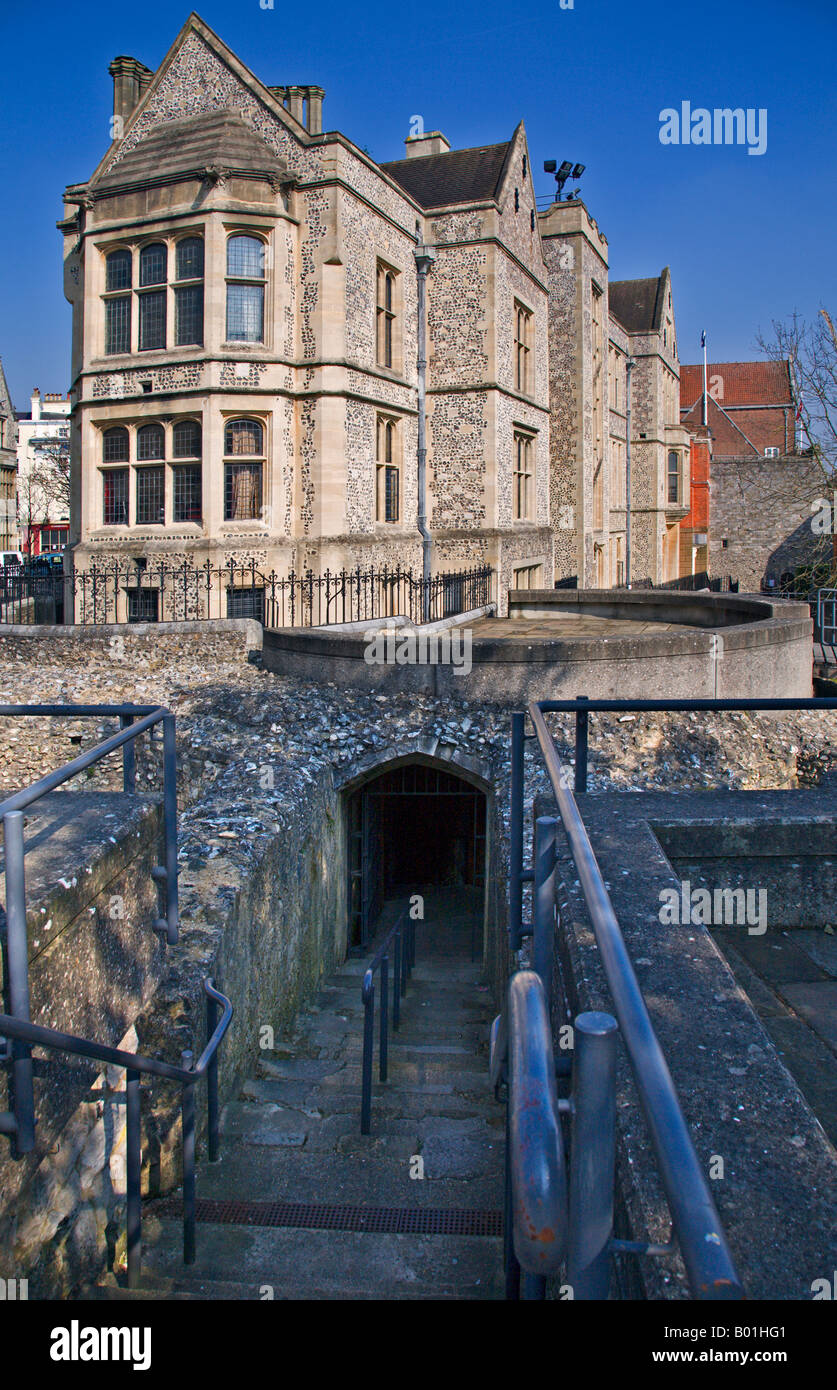 Council Offices and the dungeons of Winchester Castle, Winchester ...