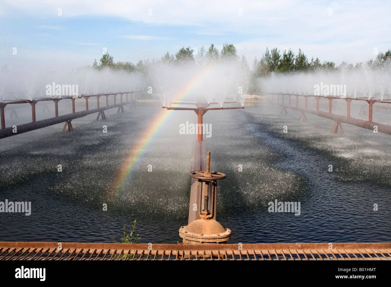 Industrial hydroconstructions of a heating and power plant, real ...