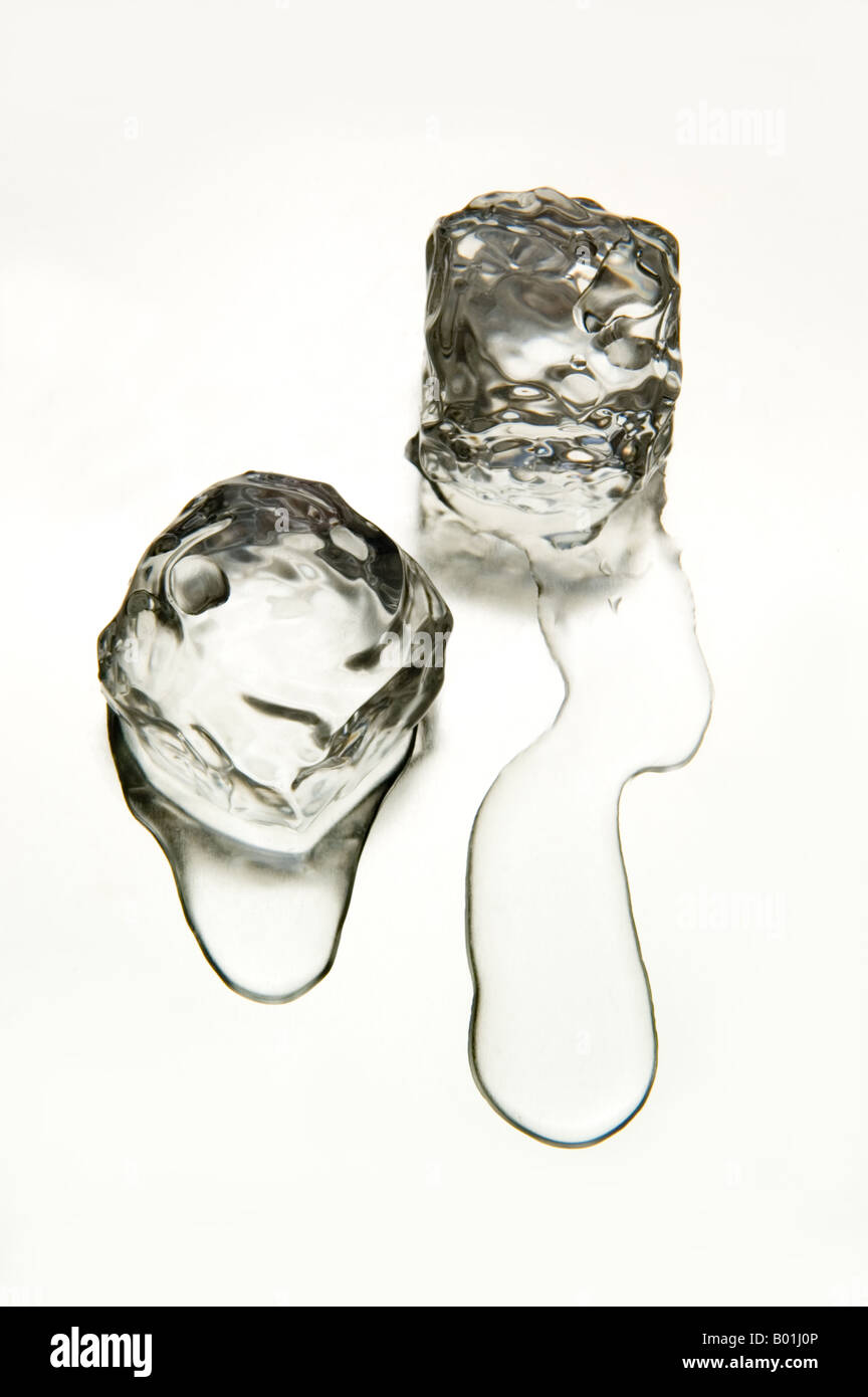 Melting Ice cubes Stock Photo - Alamy